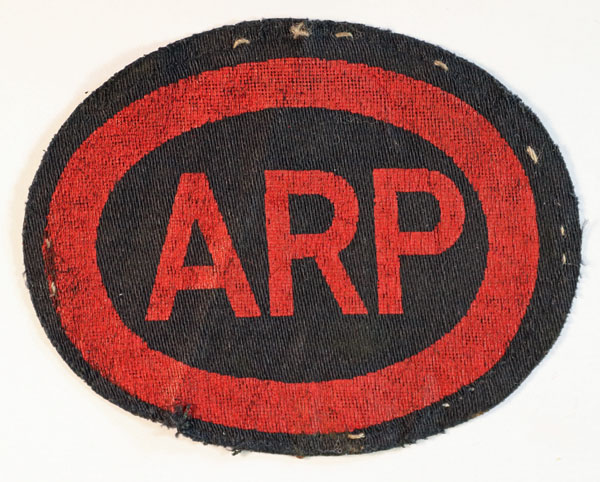 ARP – AIR RAID PROTECTION WW2 Painted Cloth Breast Posket Badge ...