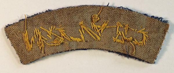 CEYLON – R.A.F. WW2 Officer’s Bullion Embroidered Nationality Shoulder ...