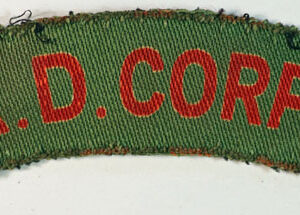 A.D.CORPS – Army Dental Corps WW2 Printed Shoulder Title Badge – CALICO ...