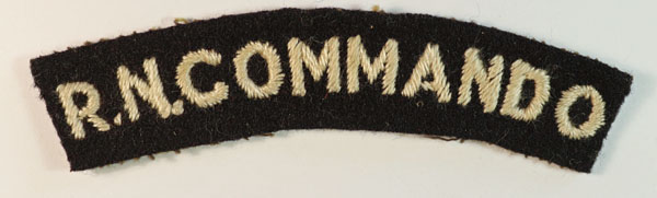R.N.COMMANDO WW2 Embroidered Shoulder Title Badge — Lot No. 4793 ...
