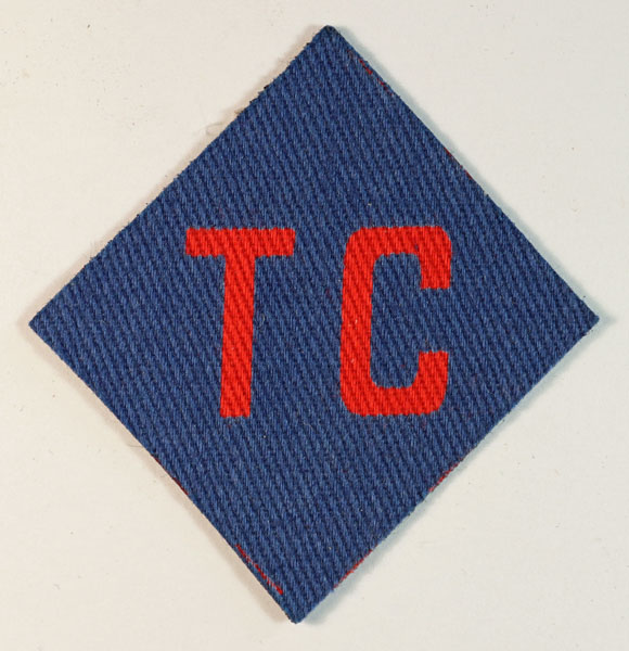 TC – TRAFFIC CONTROL COMPANIES WW2 Printed Formation Sign Badge ...