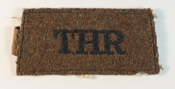 THR -TOWER HAMLETS RIFLES, The Rifle Brigade WW2 Slip-on Shoulder Title ...