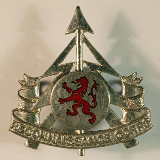 RECONNAISSANCE CORPS – SCOTTISH UNITS WW2 Officers Cap Badge – RARE ...