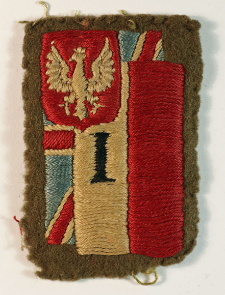 1st POLISH CORPS WW2 Embroidered Formation Sign Badge — Lot No. 4821 ...
