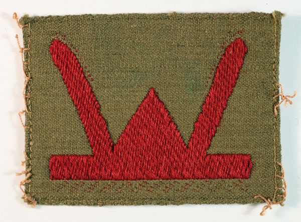 53rd Welch Division WW2 Embroidered Formation Sign Badge — Lot No. 4937 ...