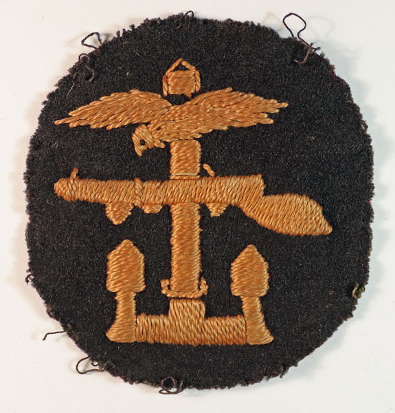 COMBINED OPERATIONS WW2 Embroidered Formation Sign Badge — Lot No. 4941 ...