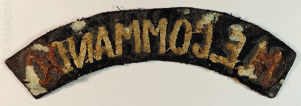 M.E.COMMANDO WW2 Shoulder Title Badge – SCARCE — Lot No. 4917/sf77 ...