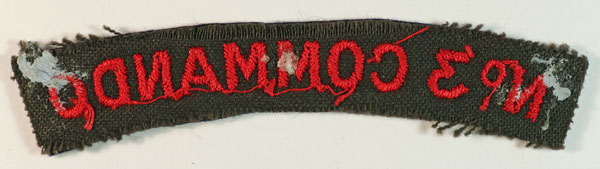 No.3 COMMANDO WW2 Embroidered Shoulder Title Badge — Lot No. 4948 ...