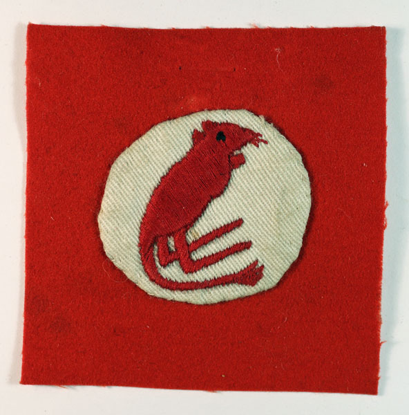 7th ARMOURED DIVISION Early WW2 Embroidered Felt Formation Sign Badge ...