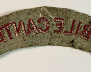 MOBILE CANTEEN – NAAFI WW2 Embroidered Shoulder Title Badge – RARE ...