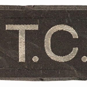 TC – TRAFFIC CONTROL COMPANIES WW2 Woven Formation Sign Badge – BROUGH ...