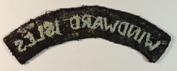 WINDWARD ISLES – R.A.F. WW2 Embroidered Nationality Shoulder Title ...
