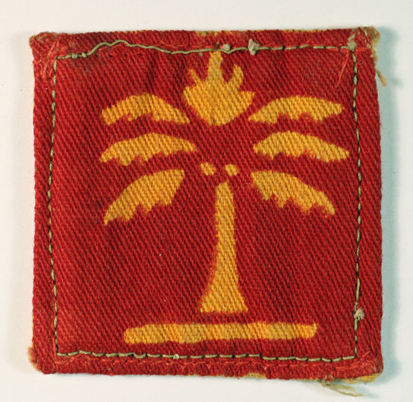 109th (BANGALORE) L of C Area WW2 Printed Formation Sign Badge — Lot No ...