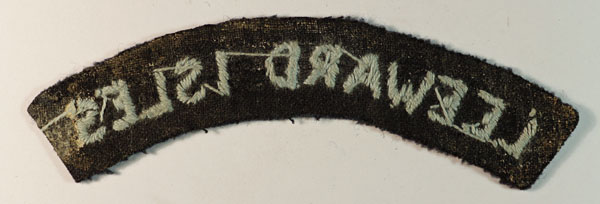 LEEWARD ISLES – R.A.F. WW2 Embroidered Nationality Shoulder Title Badge ...