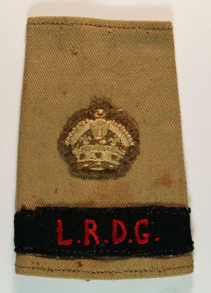 L.R.D.G. /Major – LONG RANGE DESERT GROUP WW2 K.D. Shoulder Strap ...