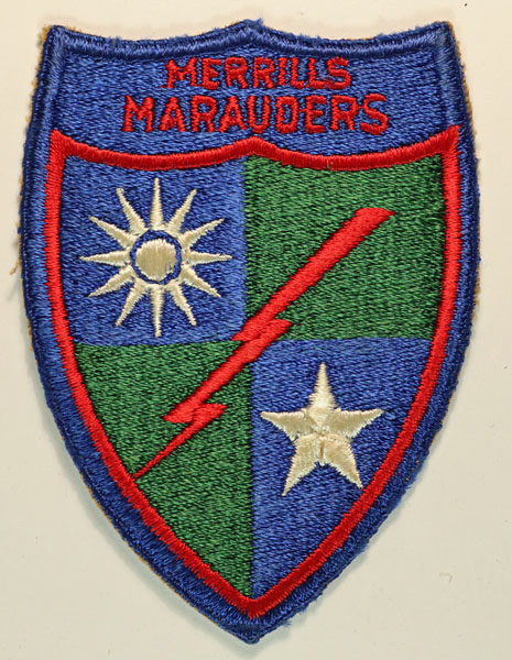 U.S.A. MERRILL’S MARAUDERS WW2 Embroidered Formation Sign Badge — Lot ...