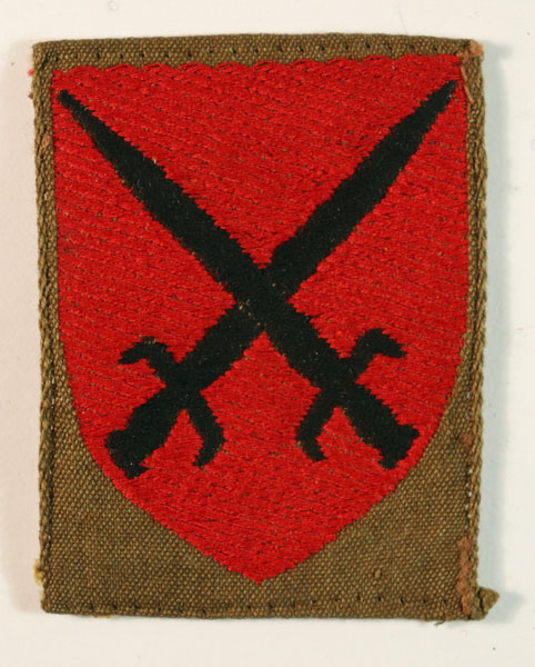 115th INDEPENDENT INFANTRY BRIGADE WW2 Embroidered Cloth Formation Sign ...