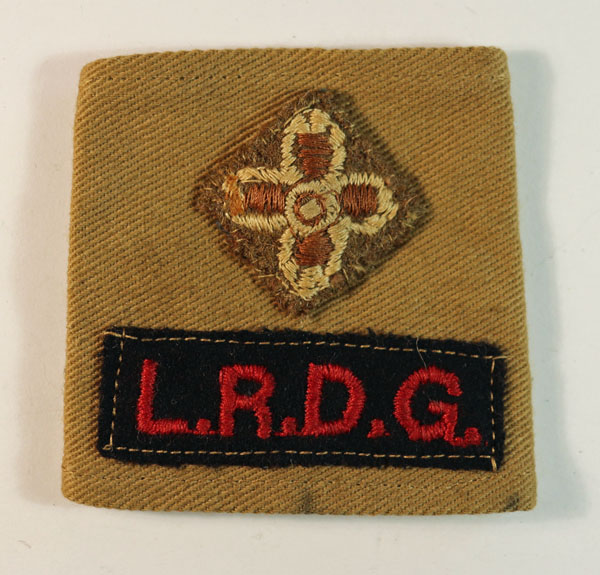 L.R.D.G. /2nd Lt. – LONG RANGE DESERT GROUP WW2 K.D. Slip-on Shoulder ...