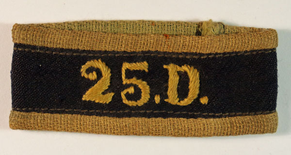 25-D – 25th DRAGOONS WW2 OR’s Slip-On Shoulder Title Badge– RARE — Lot ...