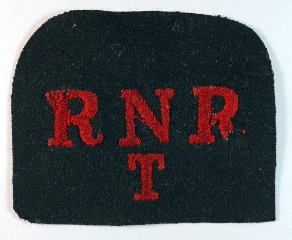 RNR/T – Royal Naval Reserve Trawler Section WW1 Embroidered Sleeve ...