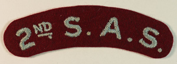 2nd S.A.S. WW2 Embroidered Shoulder Title Badge – RARE — Lot No. 5553 ...