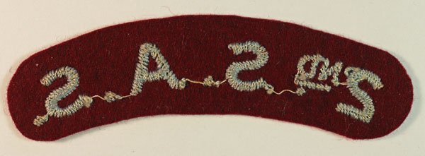 2nd S.A.S. WW2 Embroidered Shoulder Title Badge – RARE — Lot No. 5553 ...