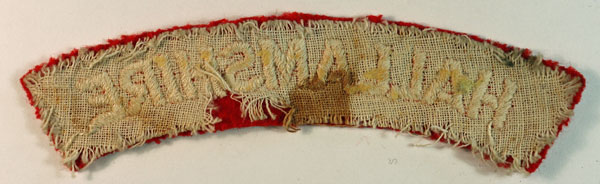 HALLAMSHIRE BTTN., YORK & LANCASTER REGIMENT WW2 Shoulder Title Badge ...