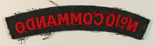 No.10 COMMANDO WW2 Embroidered Shoulder Title Badge — Lot No. 5556 ...