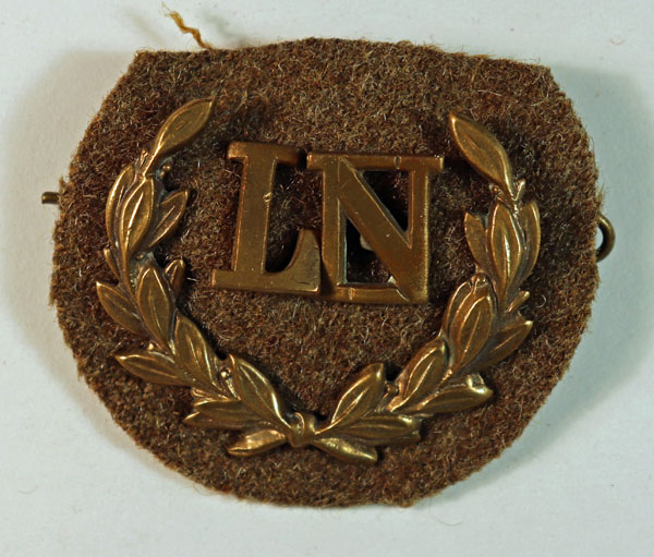 “LN” in Wreath – Land Navigator WW2 3-Piece Brass Metal Arm Badge ...