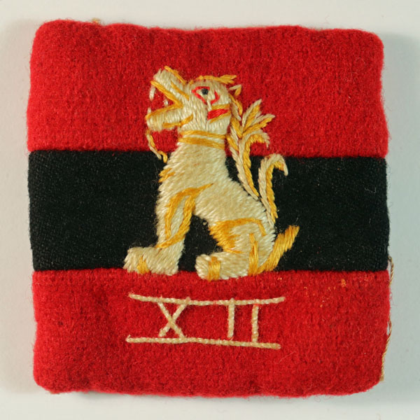 12th ARMY WW2 Indian Embroidered Formation Sign Badge — Lot No. 5719 ...