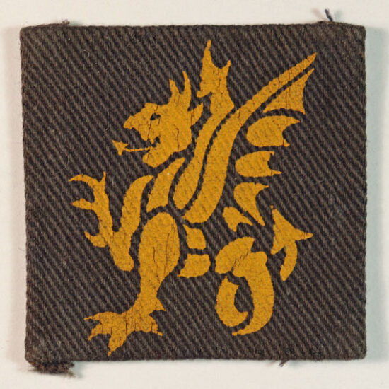 43rd WESSEX DIVISION WW2 Painted Cloth Formation Sign Badge – DISPLAY ...