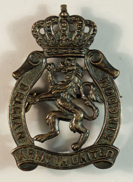 BELGIAN ARMY IN UNITED KINGDOM WW2 Metal Cap Badge — Lot No. 5702/SFB42 ...