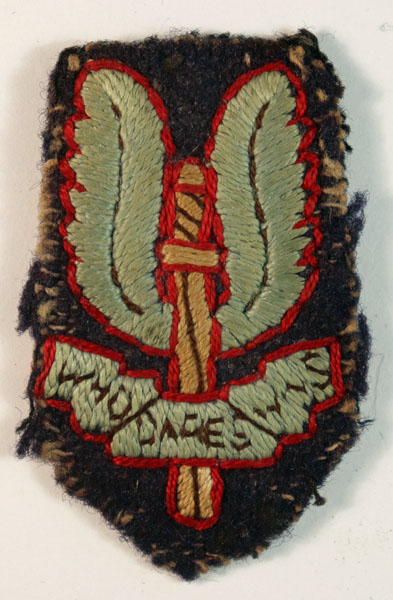 S.A.S. – SPECIAL AIR SERVICE WW2 Embroidered Beret Badge — Lot No. 5707 ...