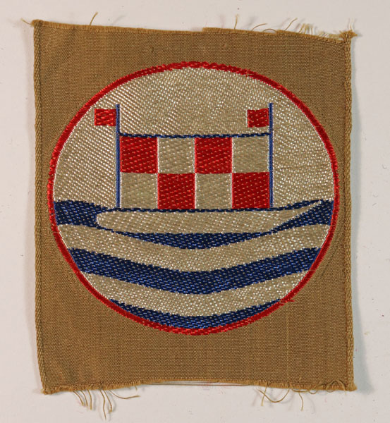 Coast Artillery School, Practice Camp WW2 Silk Formation Sign Badge ...