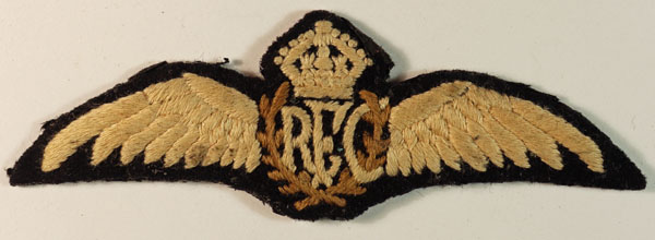 R.F.C. – Royal Flying Corps Pilot’s Wings WW1 Padded Embroidered Brevet ...