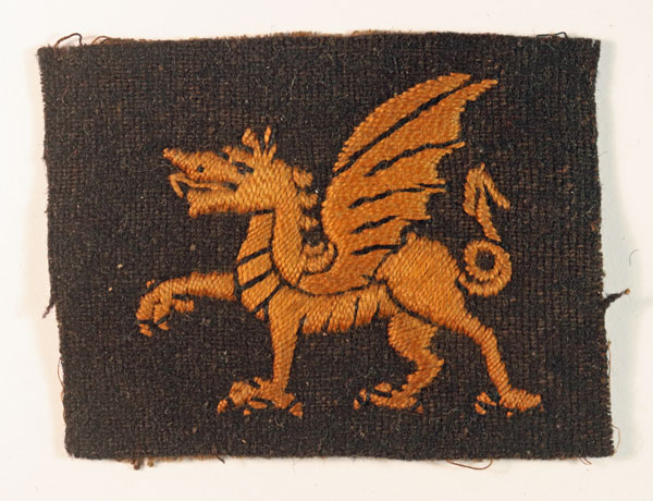 38th WELSH DIVISION WW1 Embroidered Cloth Formation Sign Badge – SCARCE ...