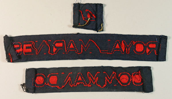 41/ROYAL MARINES/COMMANDO WW2 Cash’s Name Tape Shoulder Title Badge ...