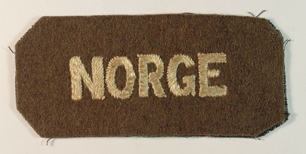 NORGE – Free Norway Forces WW2 Shoulder Title Badge — Lot No. 5867/SF7 ...