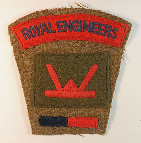 ROYAL ENGINEERS / 53rd WELCH DIVISION / ROYAL ENGINEERS Arm Of Service WW2 Combination Badge ...