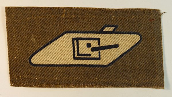 TANK Arm Badge – ROYAL TANK REGIMENT – WW2 Printed Cloth – CALICO ...