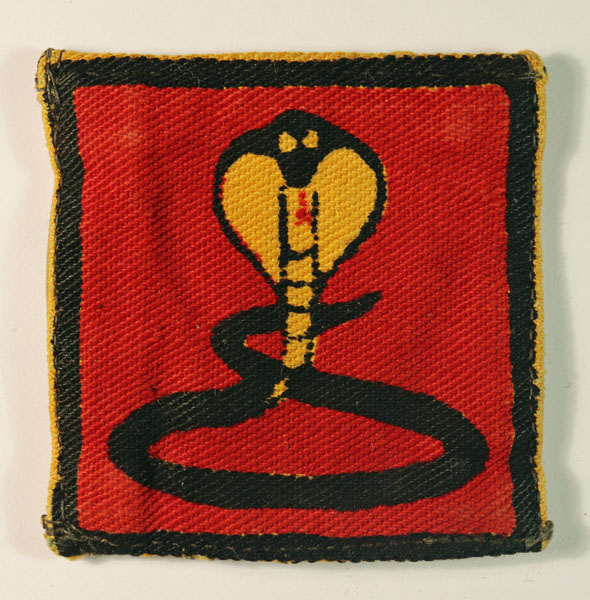 NAGPUR DISTRICT WW2 Printed Cloth Formation Sign Badge — Lot No. 6104 ...